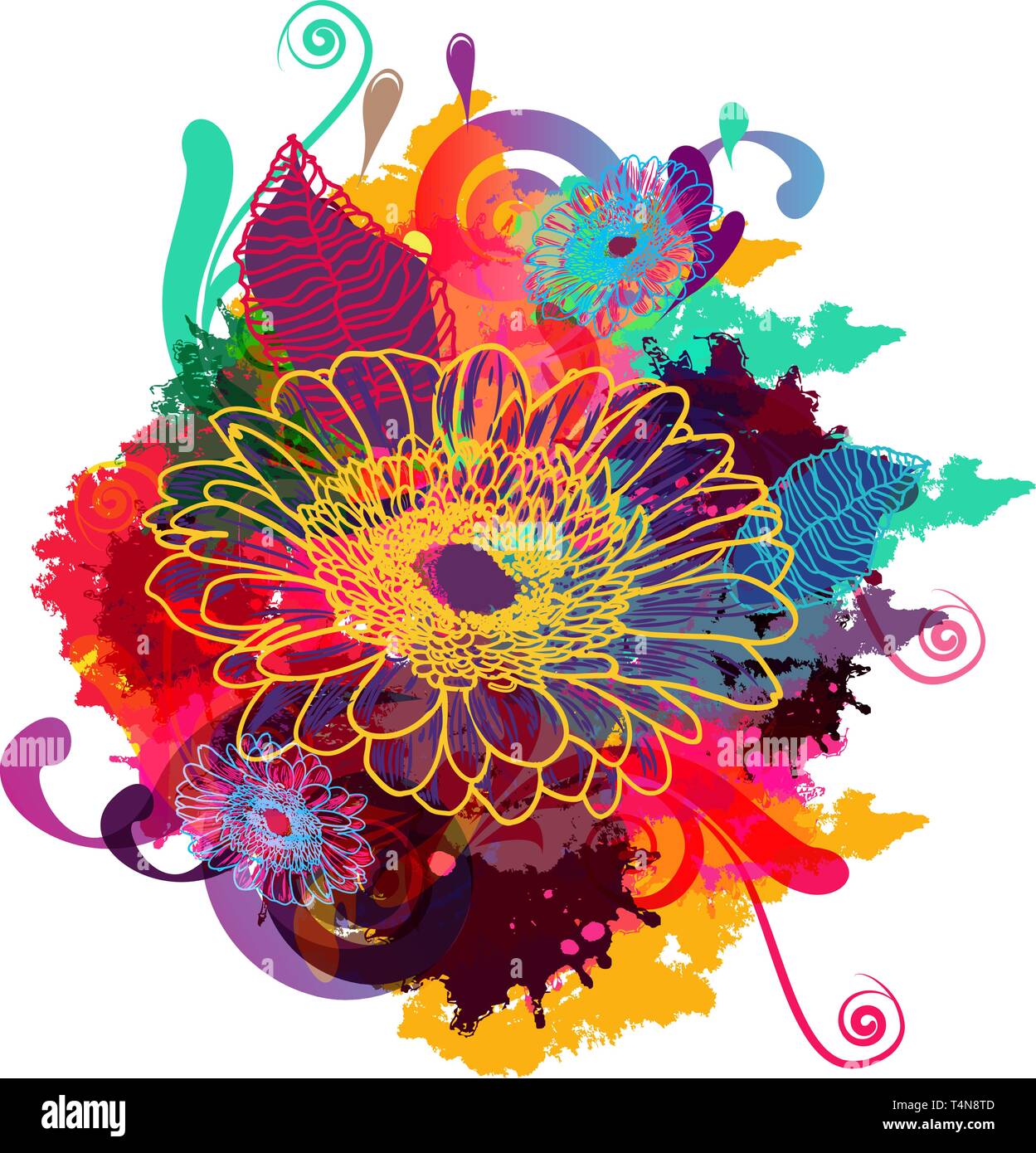 Abstract bright illustration Stock Vector Images - Alamy