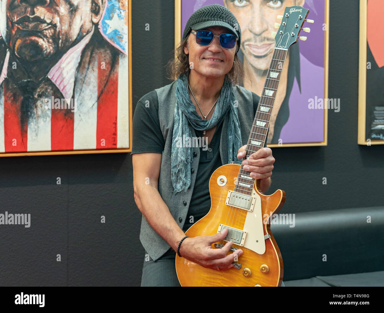 Frankfurt am Main, Germany - April 2nd 2019: Matthias Jabs (*1955 ...