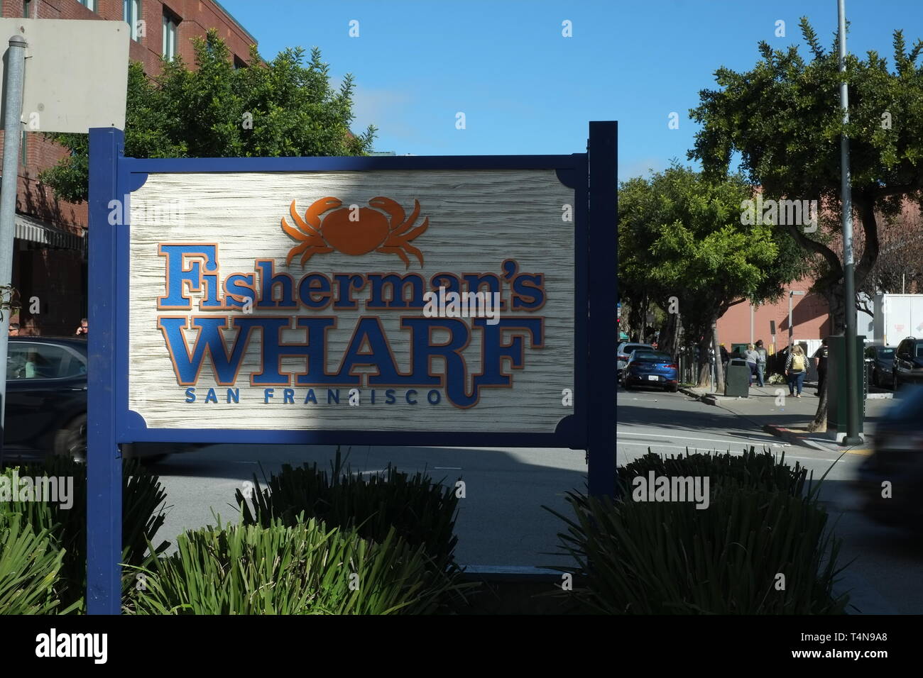 Fisherman's Wharf Sign Stock Photo - Alamy