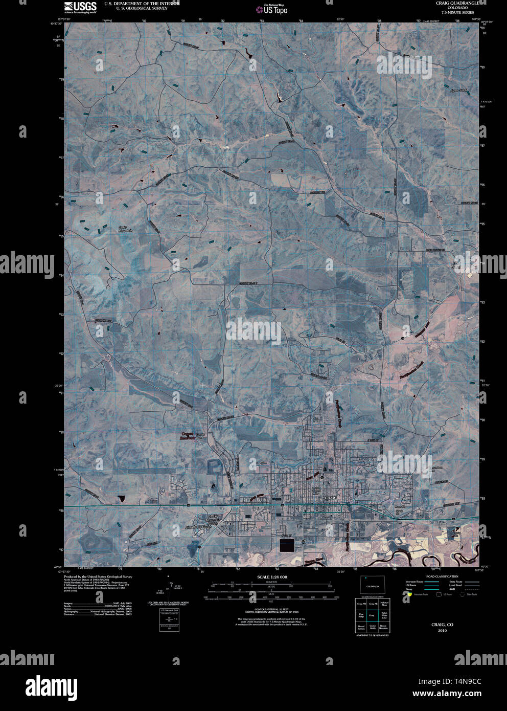 Craig colorado map hi-res stock photography and images - Alamy