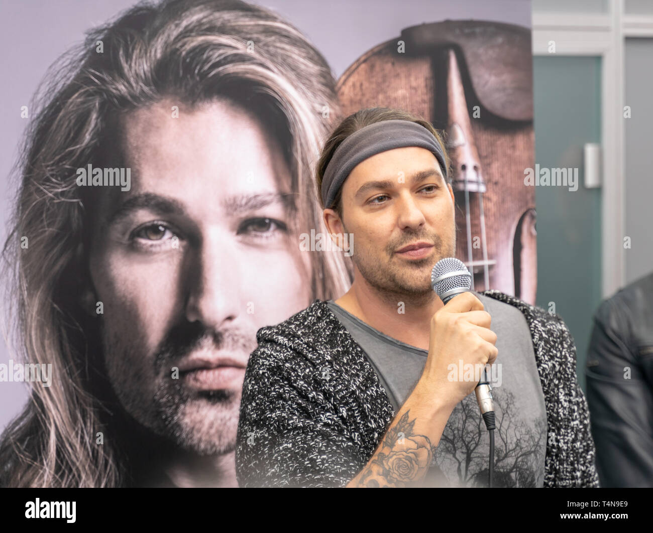 Frankfurt am Main, Germany - April 2nd 2019: David Garrett (*1980 ...