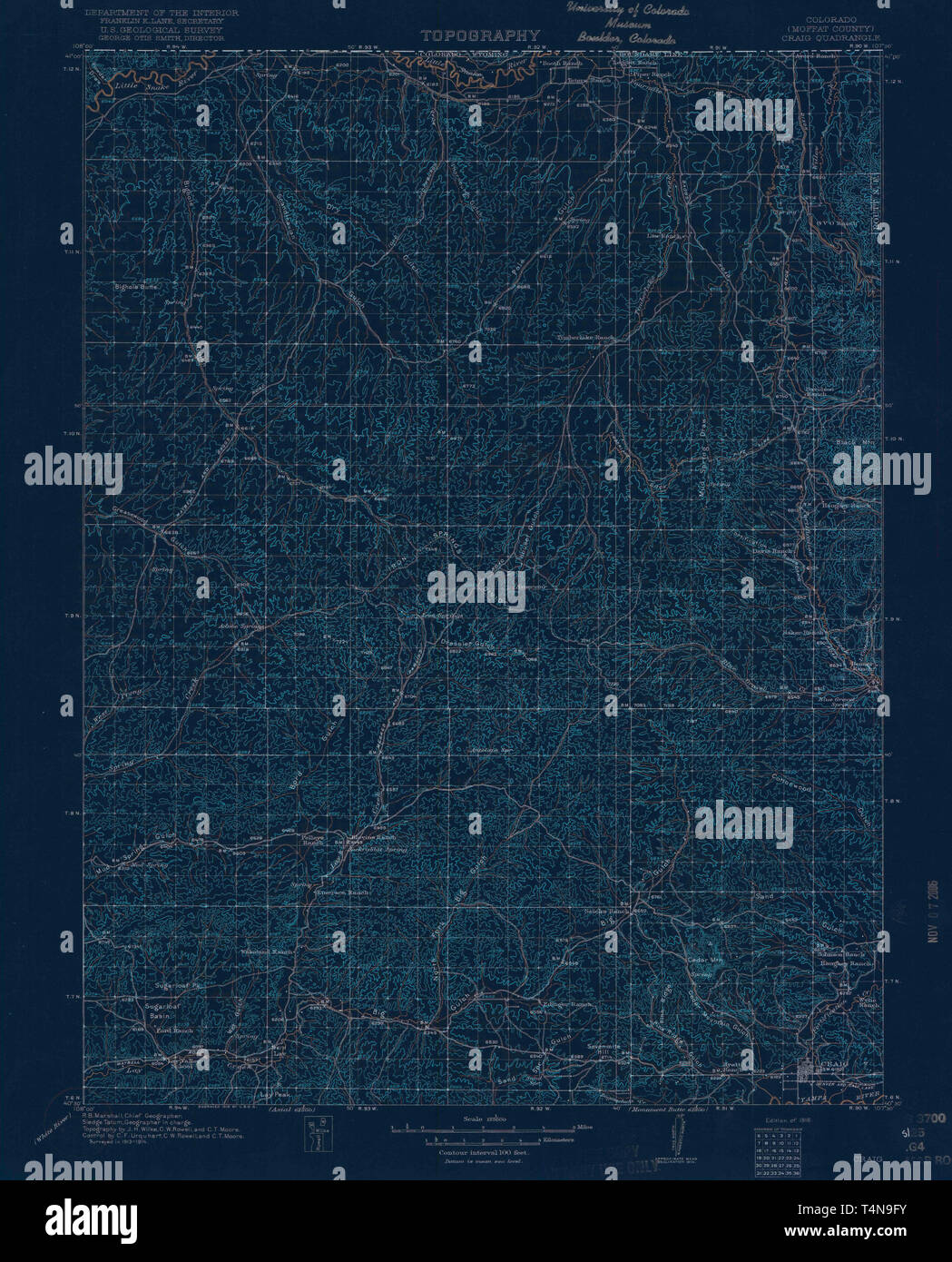 Craig colorado map hi-res stock photography and images - Alamy