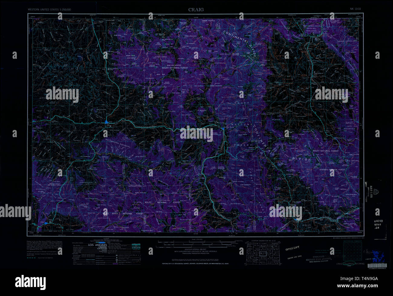 Craig colorado map hi-res stock photography and images - Alamy
