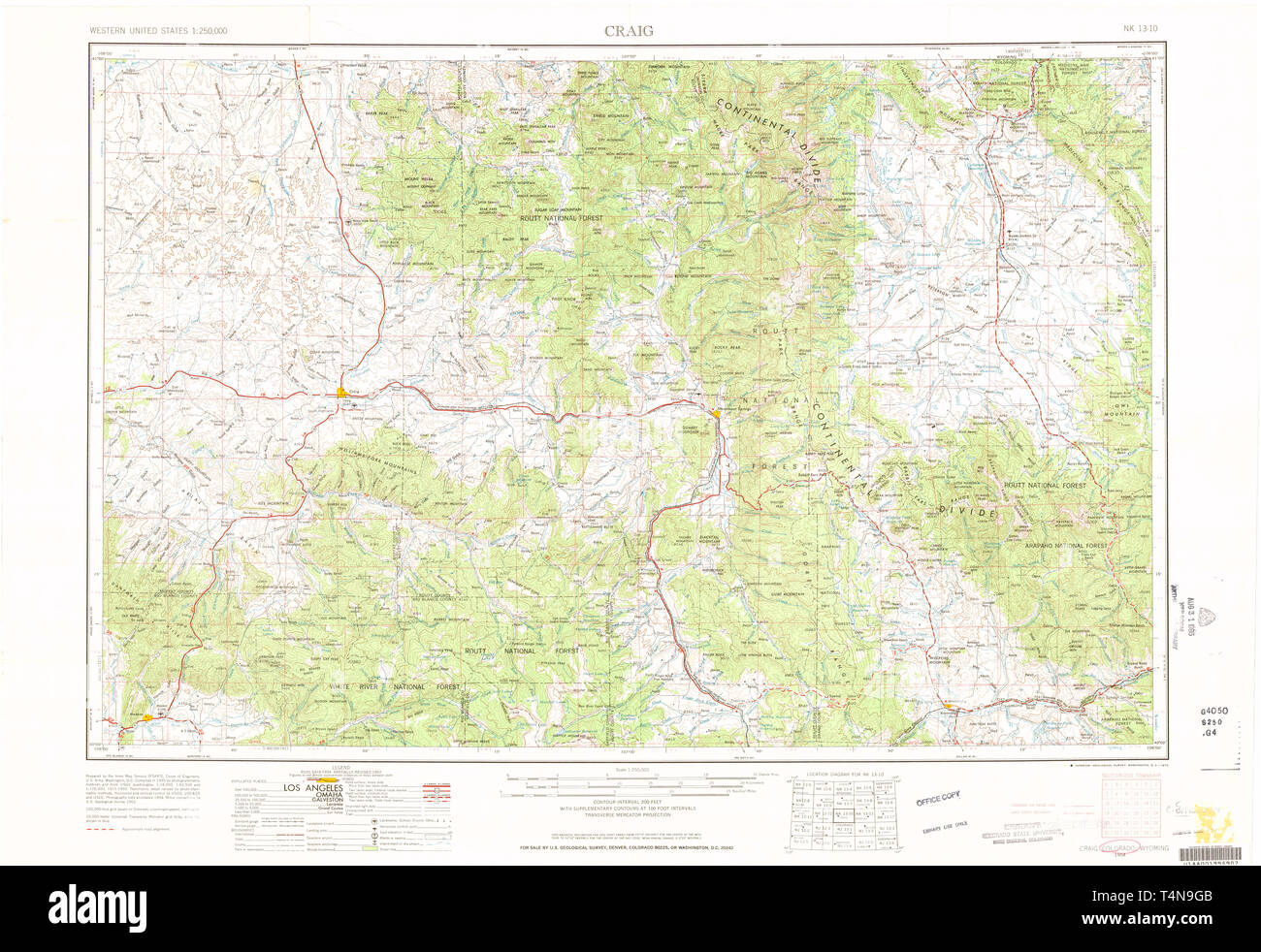 Craig colorado map hi-res stock photography and images - Alamy