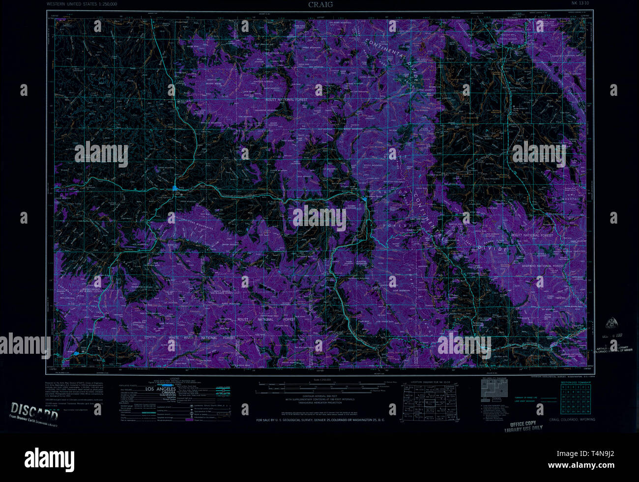 Craig colorado map hi-res stock photography and images - Alamy