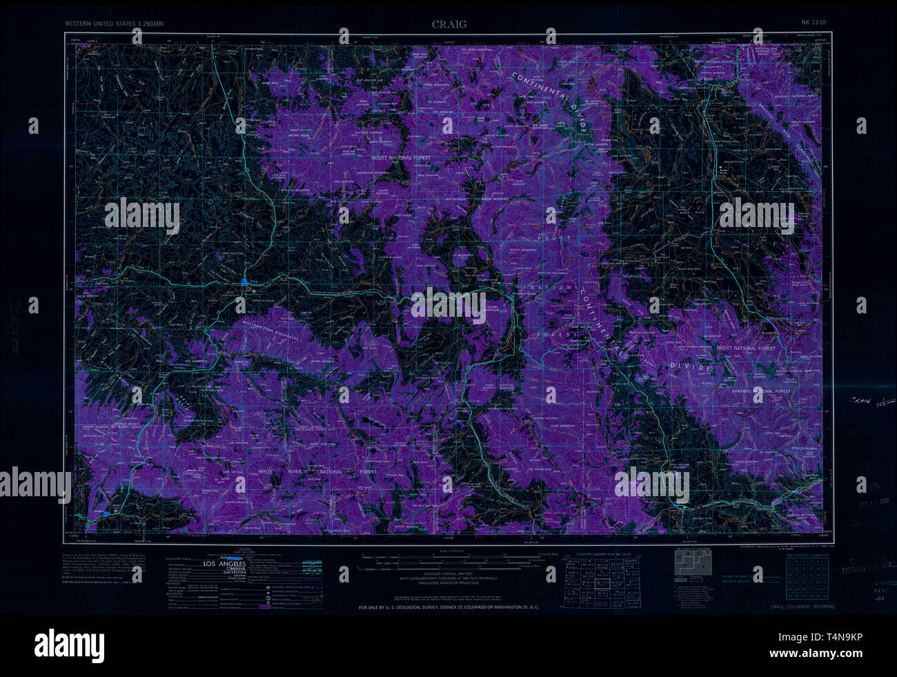Craig colorado map hi-res stock photography and images - Alamy