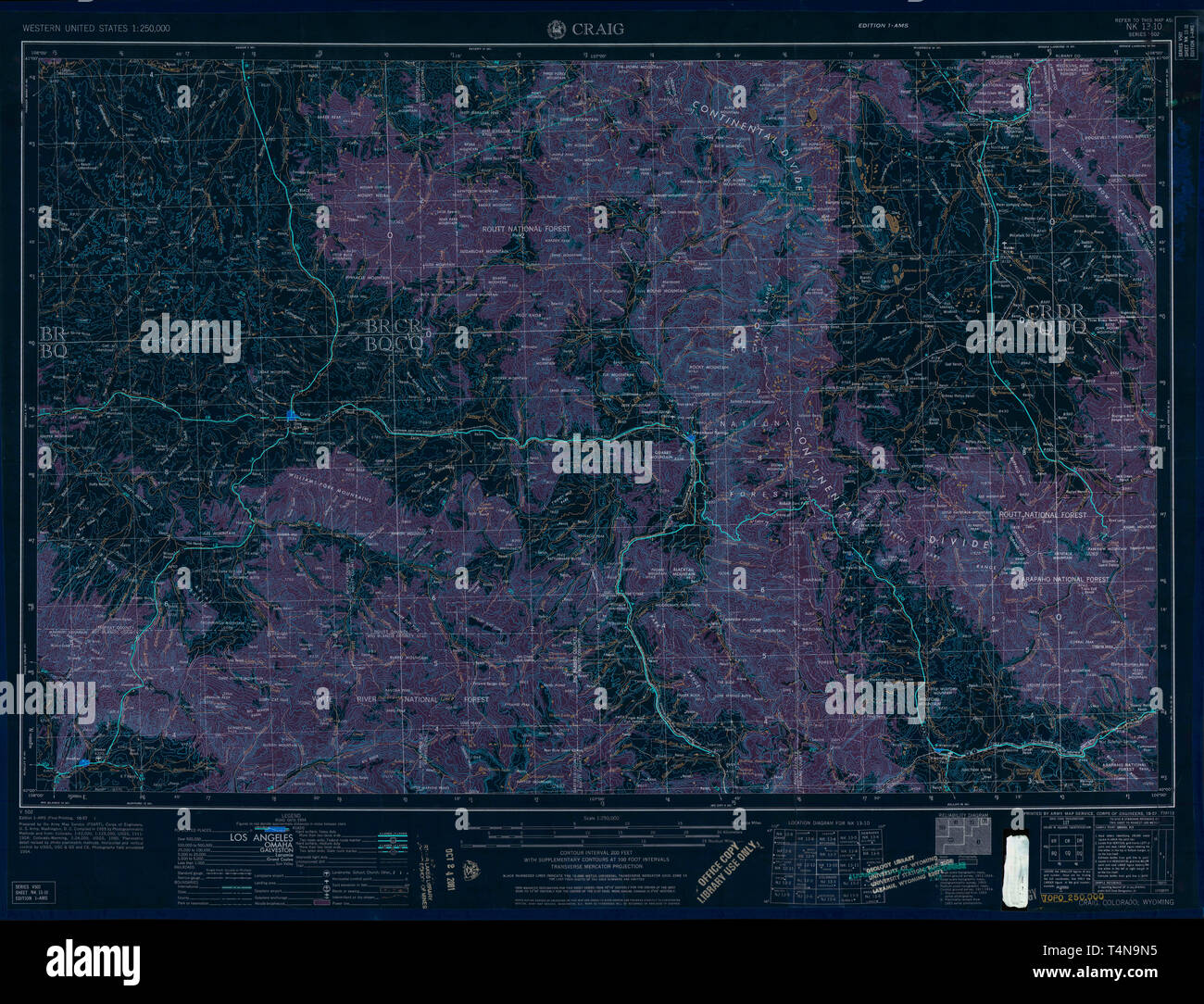 Craig colorado map hi-res stock photography and images - Alamy