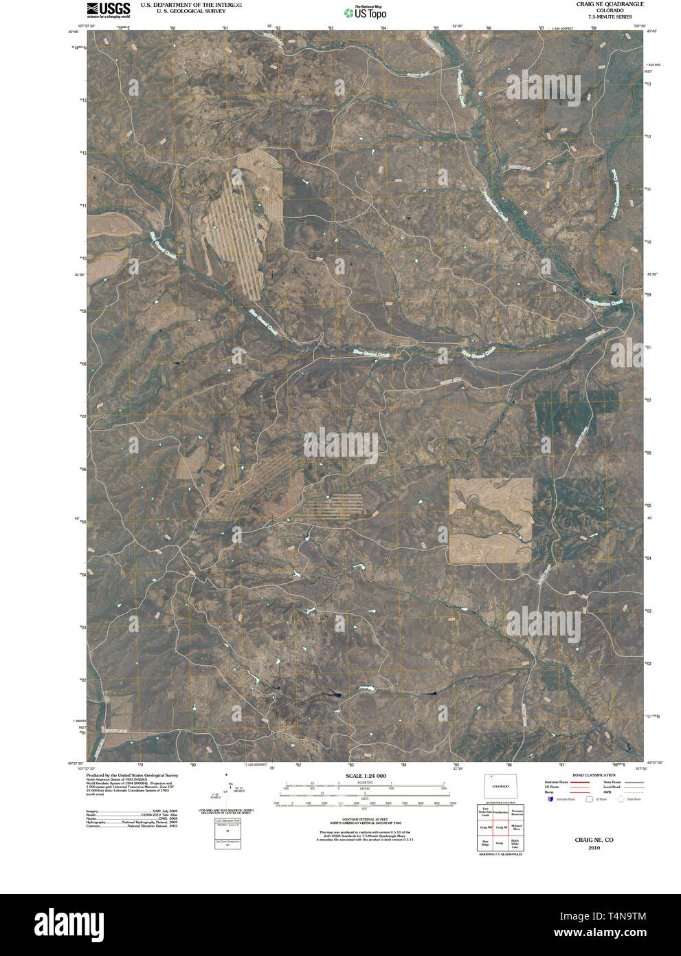 Craig colorado map hi-res stock photography and images - Alamy