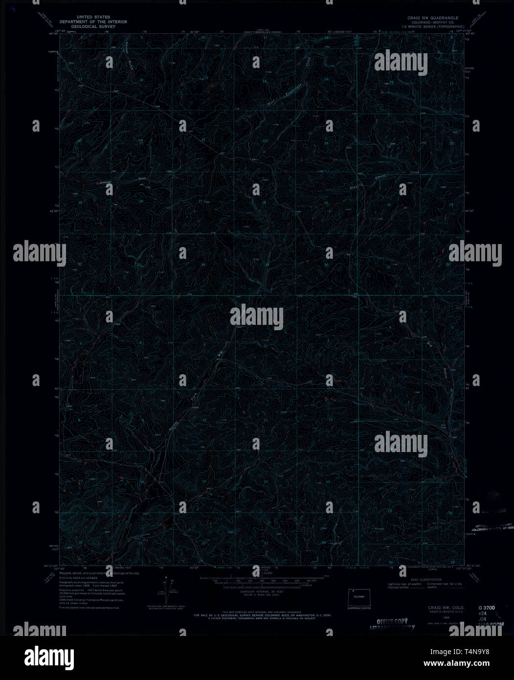 Craig colorado map hi-res stock photography and images - Alamy