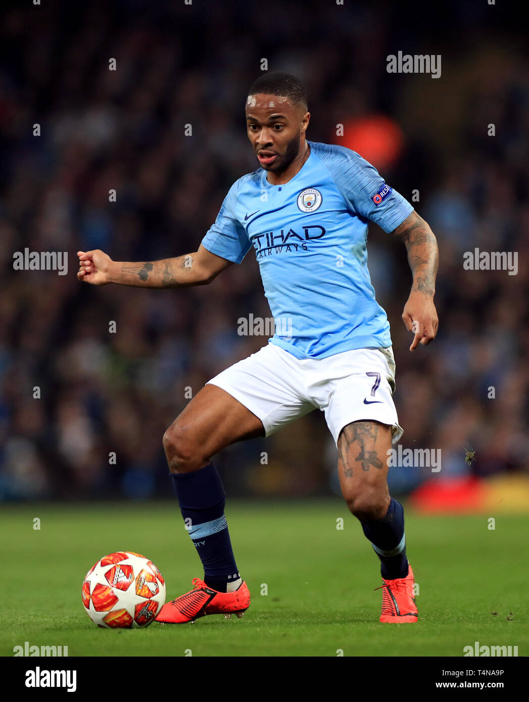 Manchester City's Raheem Sterling during the UEFA Champions League ...