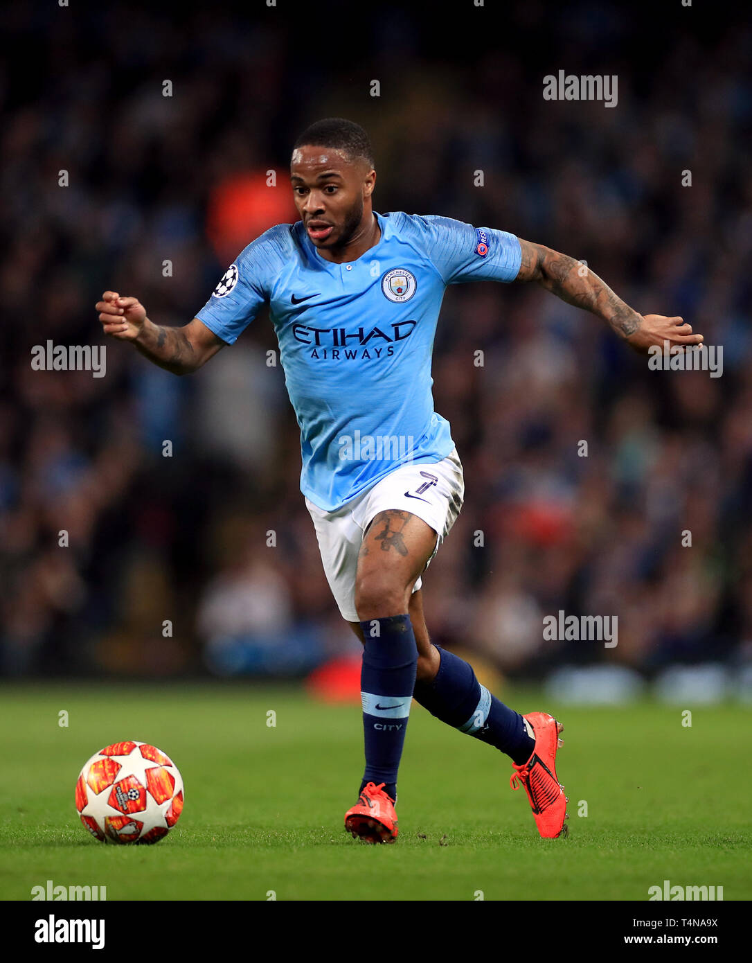 Manchester City's Raheem Sterling during the UEFA Champions League ...