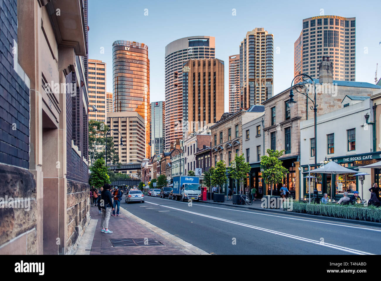 Downtown street light skyscrapers hi-res stock photography and images ...