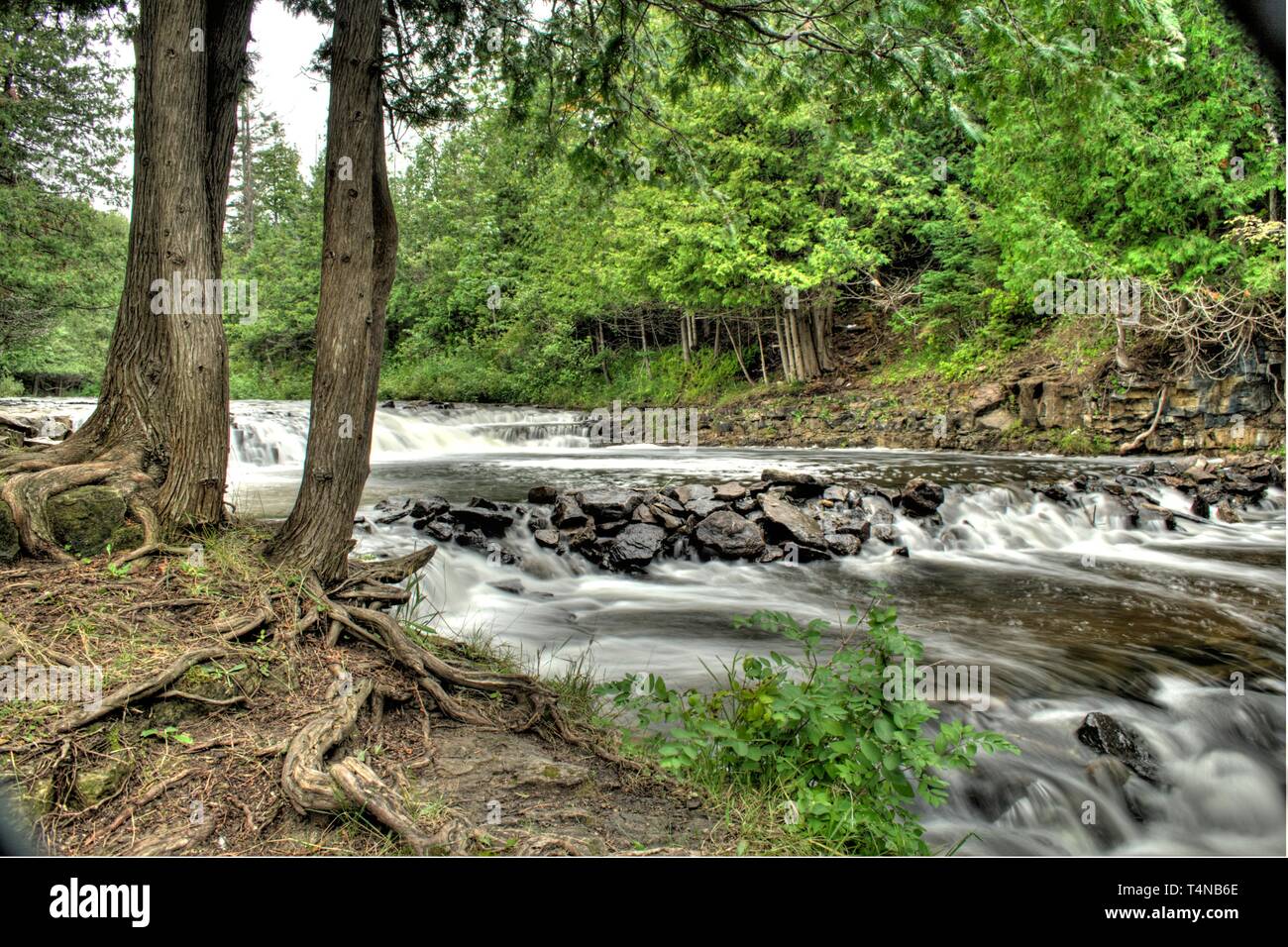 Ocqueoc Falls, Michigan Stock Photo - Alamy