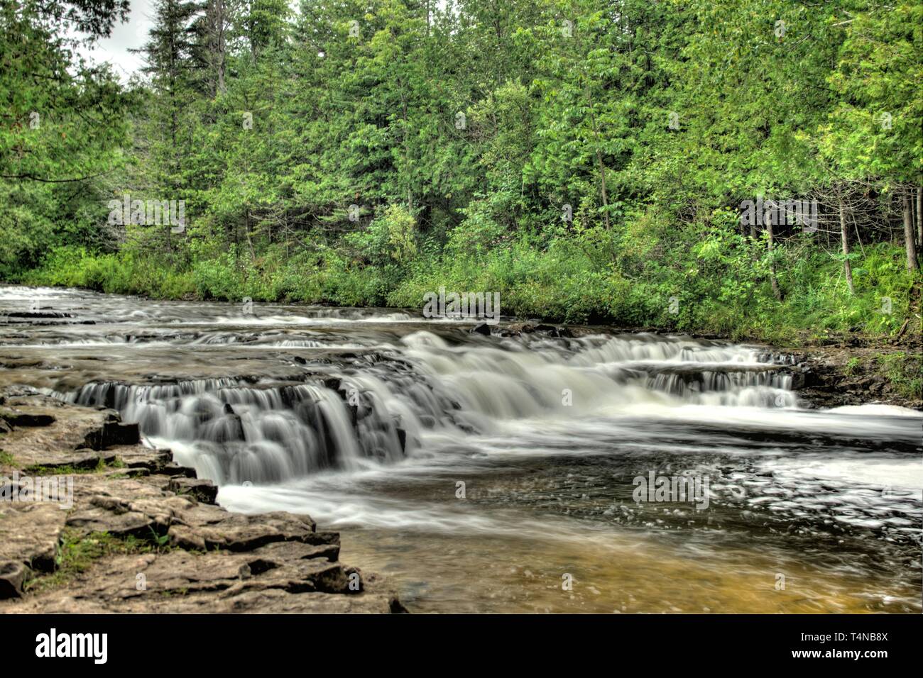 Ocqueoc Falls, Michigan Stock Photo - Alamy