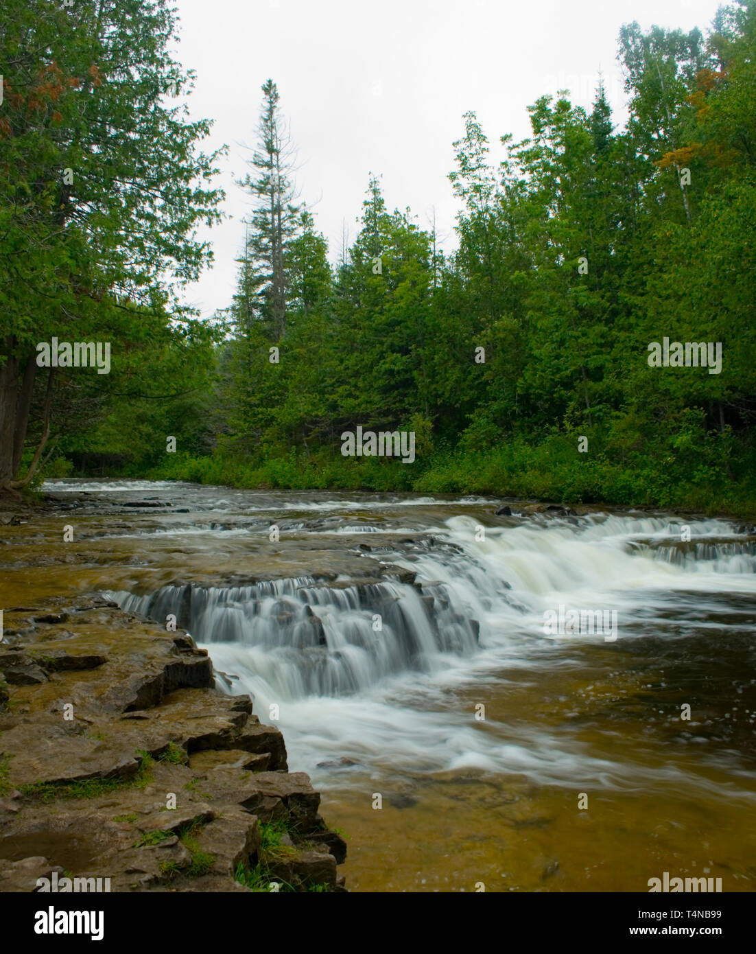 Ocqueoc Falls, Michigan Stock Photo - Alamy