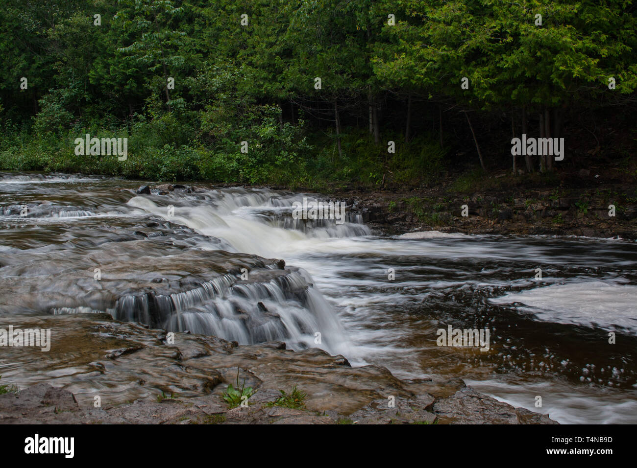 Ocqueoc Falls, Michigan Stock Photo - Alamy
