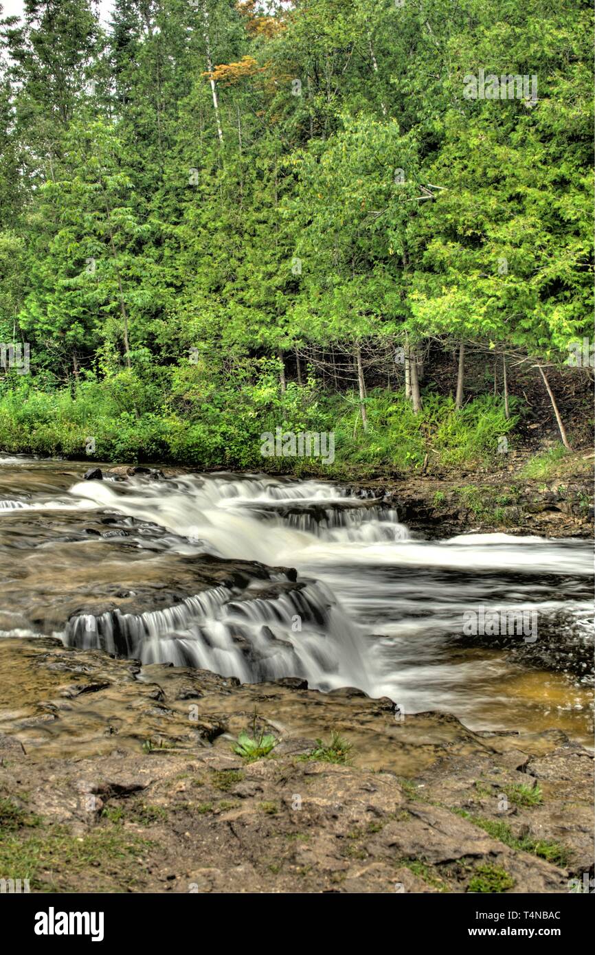 Ocqueoc Falls, Michigan Stock Photo - Alamy