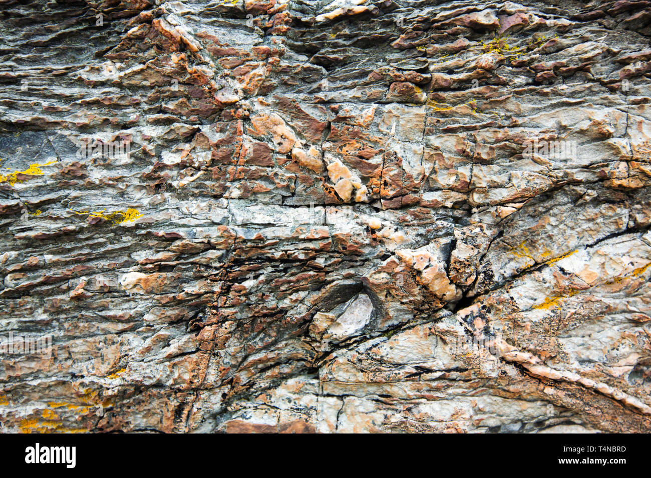 Patterns in Granite, St Ives, Cornwall, UK Stock Photo - Alamy