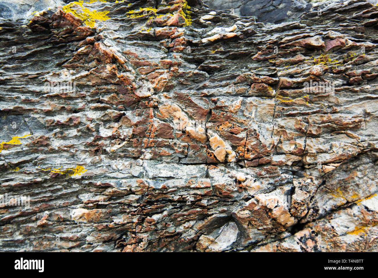 Patterns in Granite, St Ives, Cornwall, UK Stock Photo - Alamy