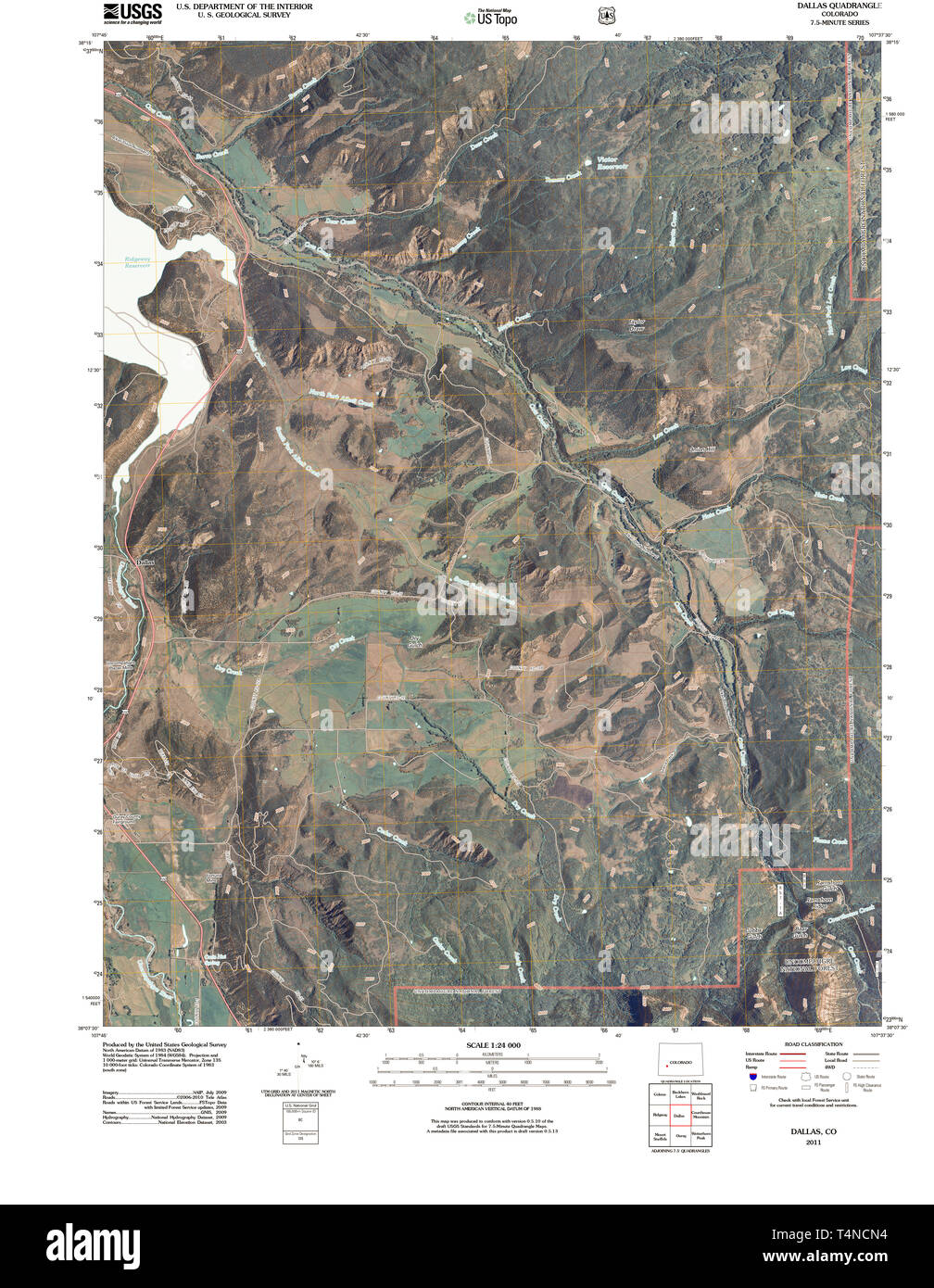 Colorado topo map hi-res stock photography and images - Alamy