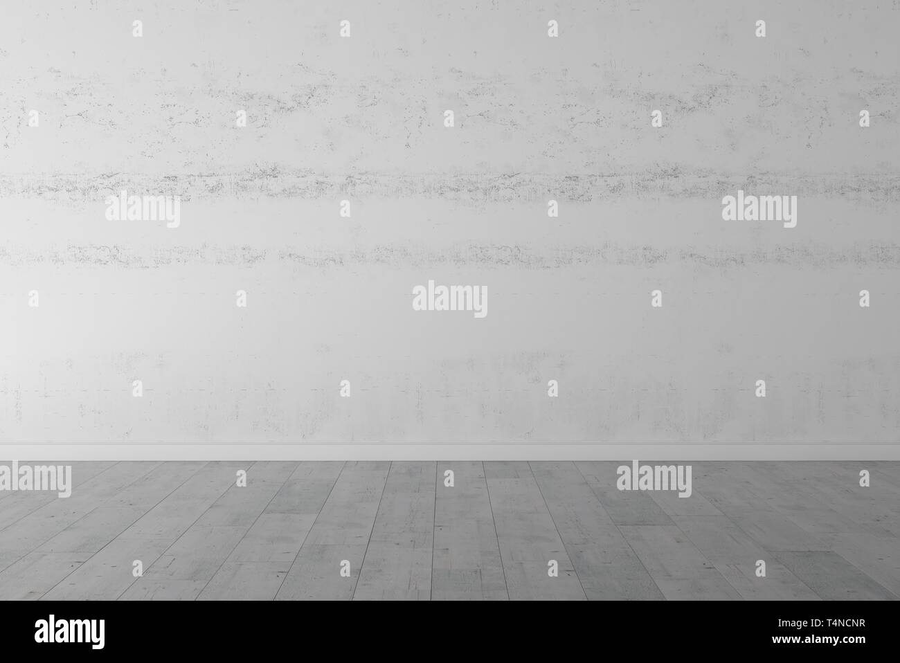 Rough aged wall in the interior. 3d rendering Stock Photo - Alamy