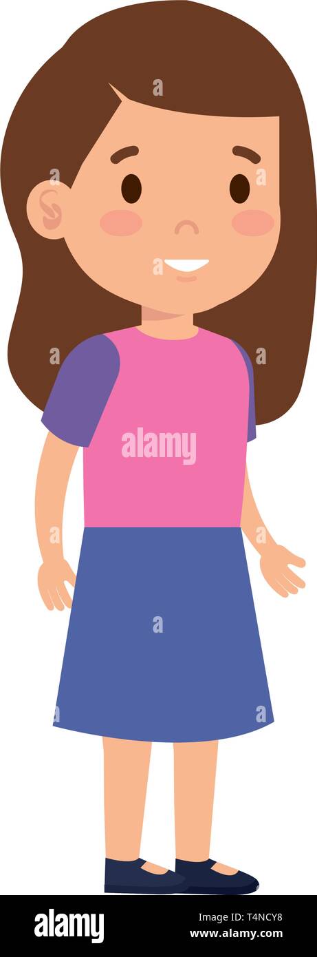 little girl avatar character Stock Vector Image & Art - Alamy