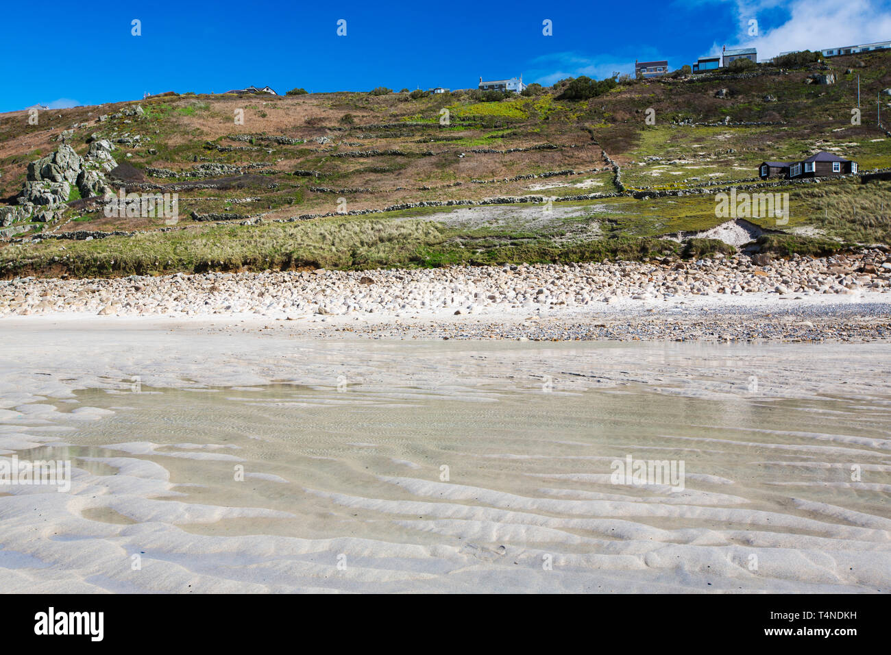 Ancient field boundaries at Sennen, Cornwall, UK Stock Photo - Alamy