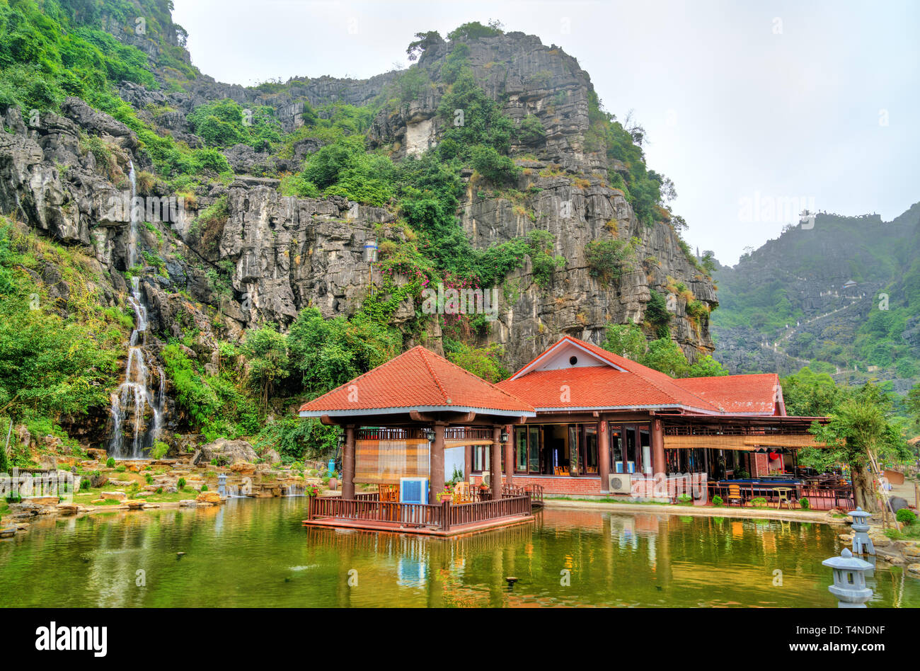 Waterfall at Hang Mua Cave at Trang An, Vietnam Stock Photo - Alamy