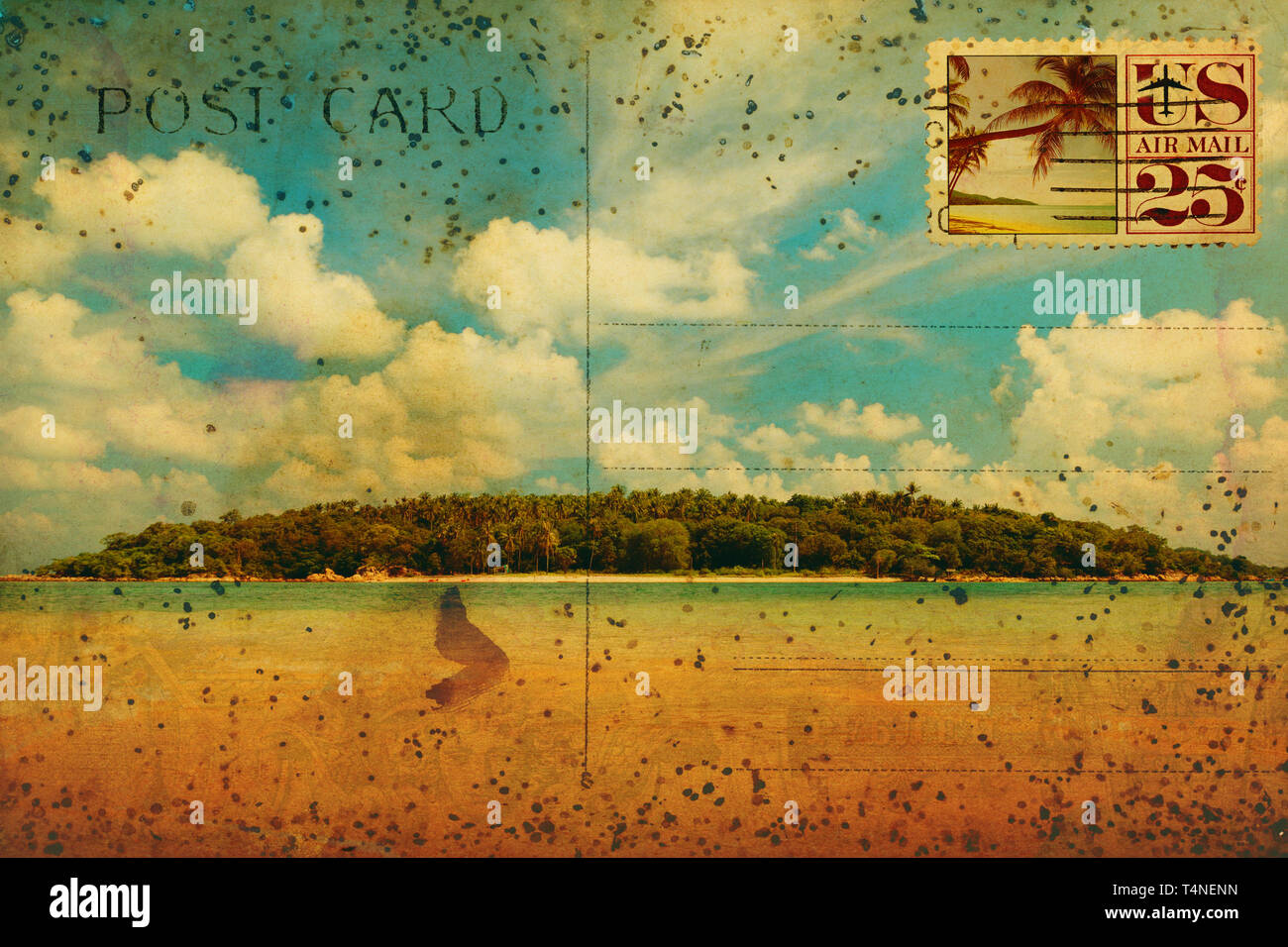 Water island stamp hi-res stock photography and images - Alamy