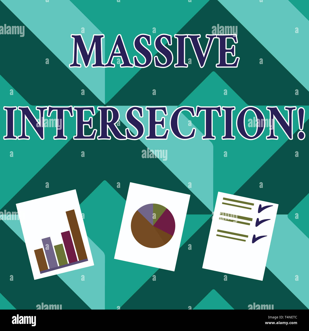 Word writing text Massive Intersection. Business photo showcasing ...