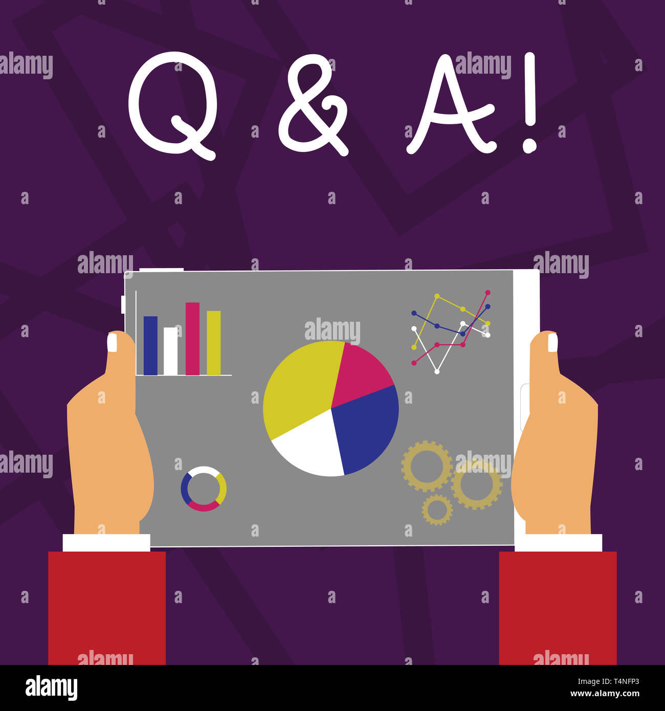 Word writing text Q And A. Business photo showcasing defined as ...