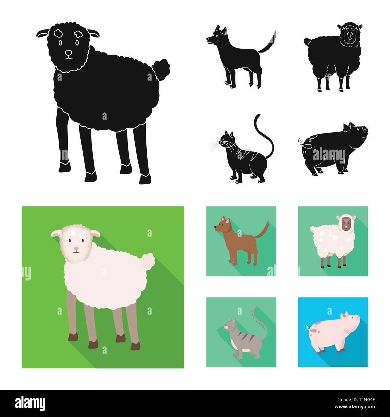 Vector design of breeding and kitchen sign. Set of breeding and organic ...