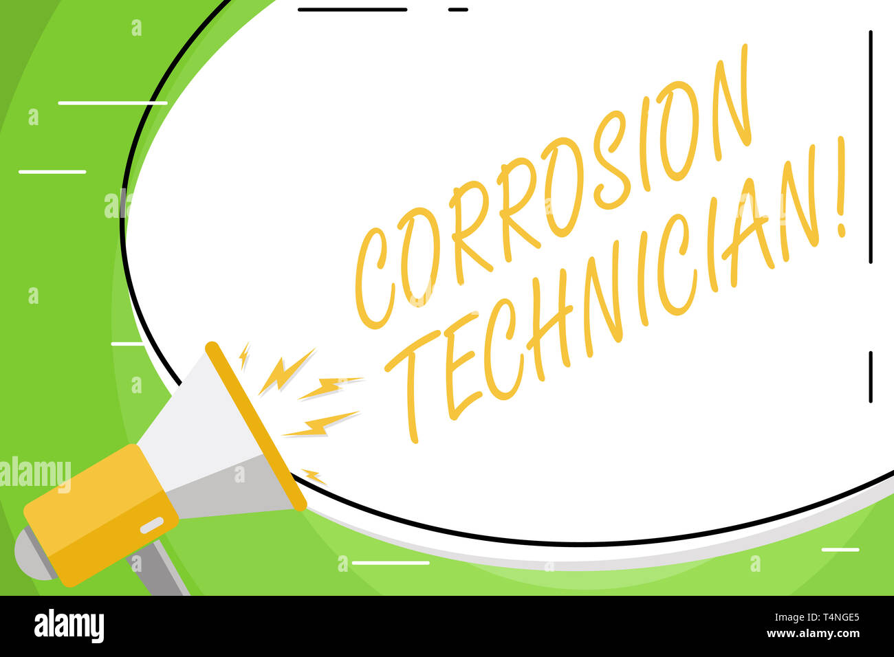 Text sign showing Corrosion Technician. Business photo showcasing ...