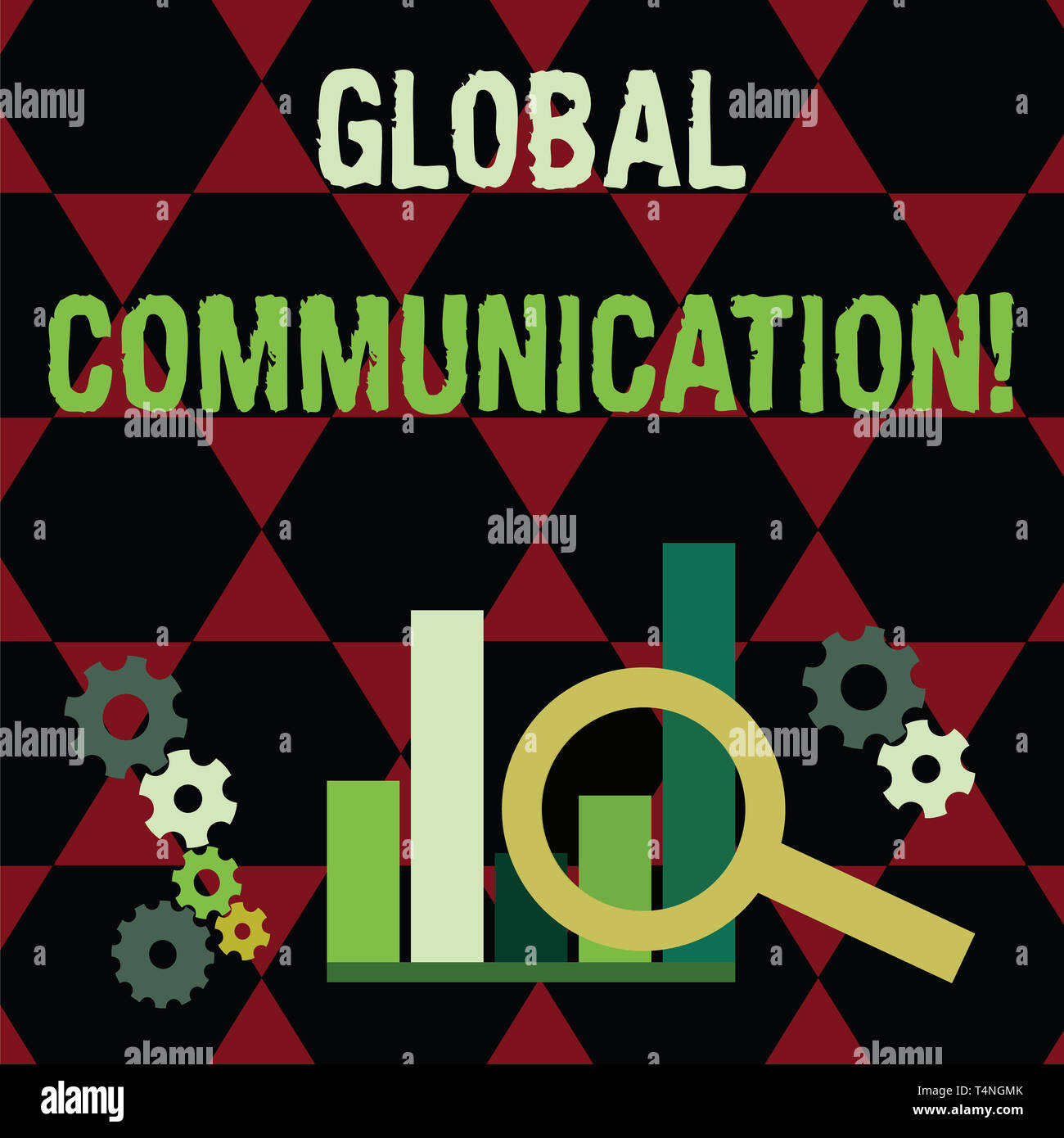Text sign showing Global Communication. Business photo text ways to ...