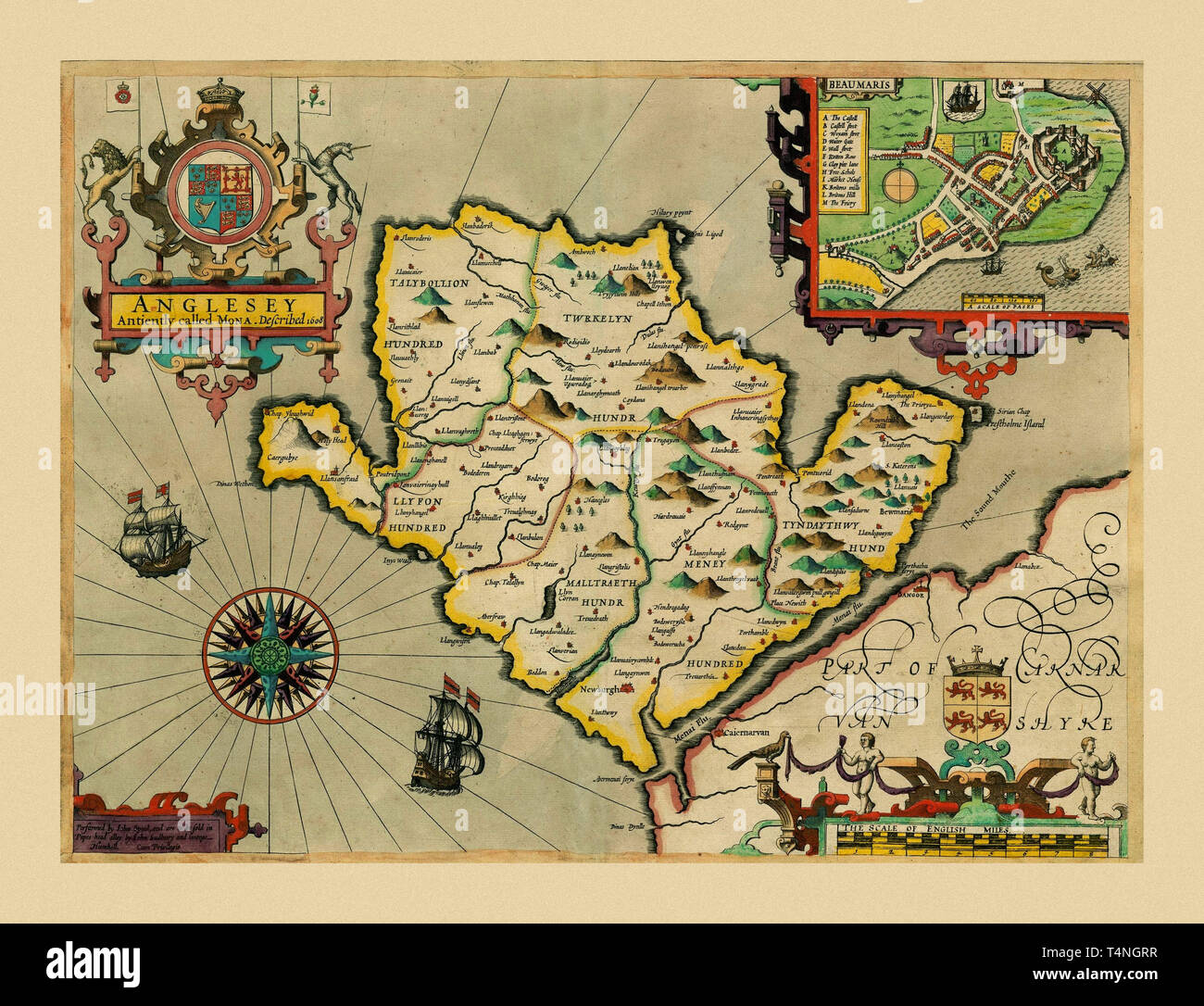 Map of anglesey hi-res stock photography and images - Alamy