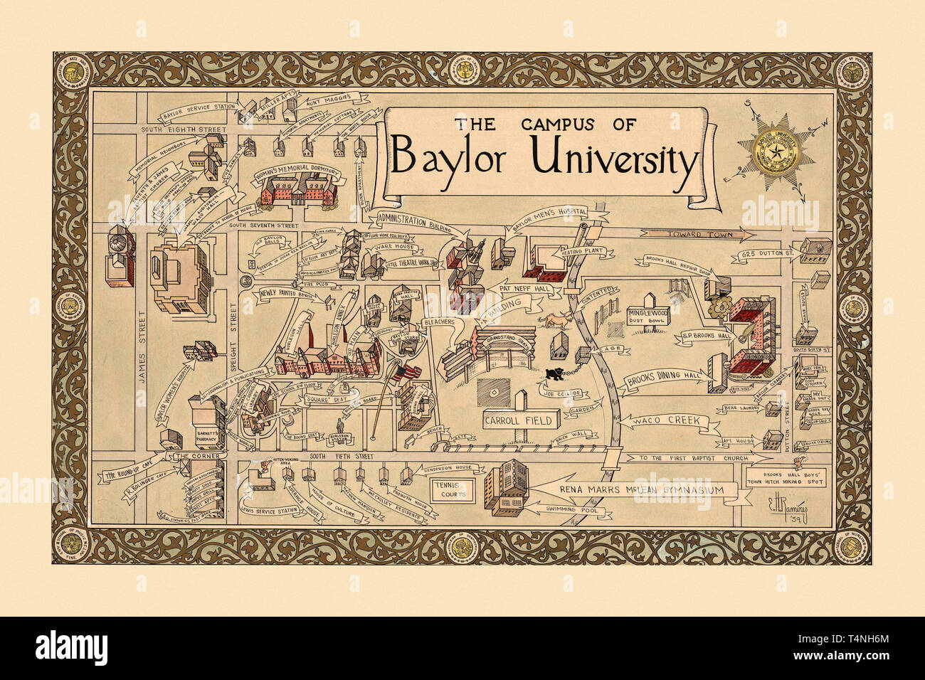 Baylor Campus Map