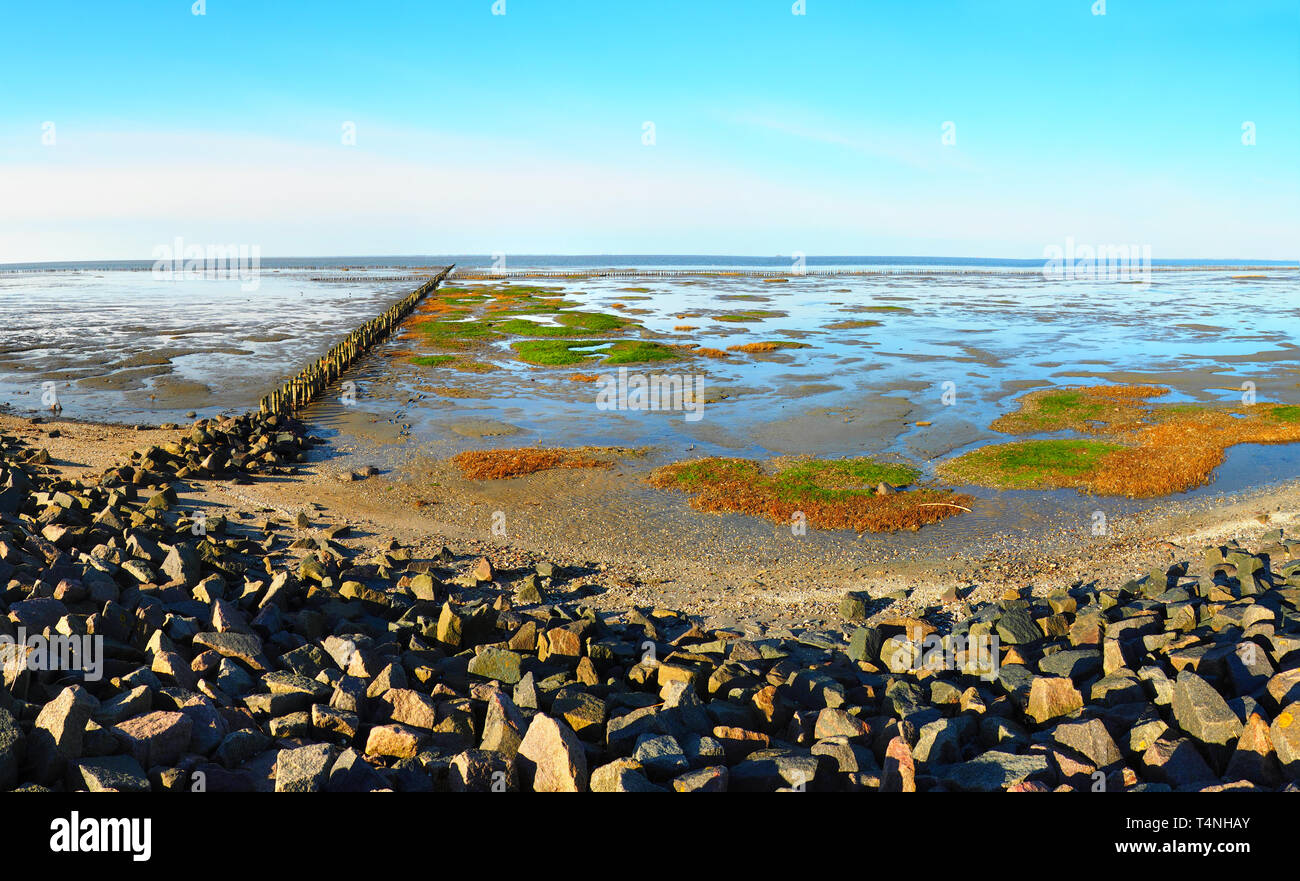 North Sea Watt Panorama Stock Photo - Alamy