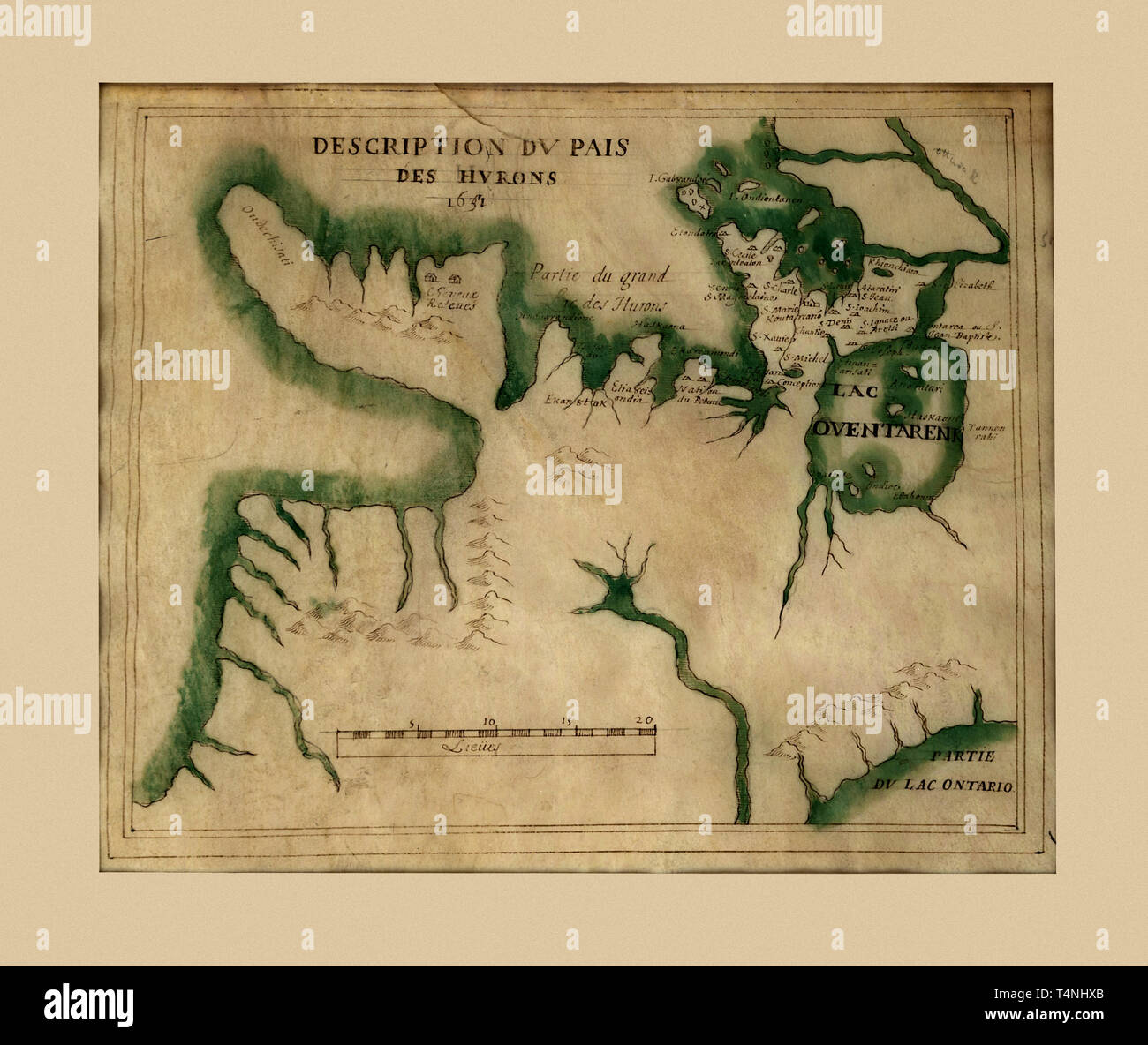 Map of the great lakes hi-res stock photography and images - Alamy