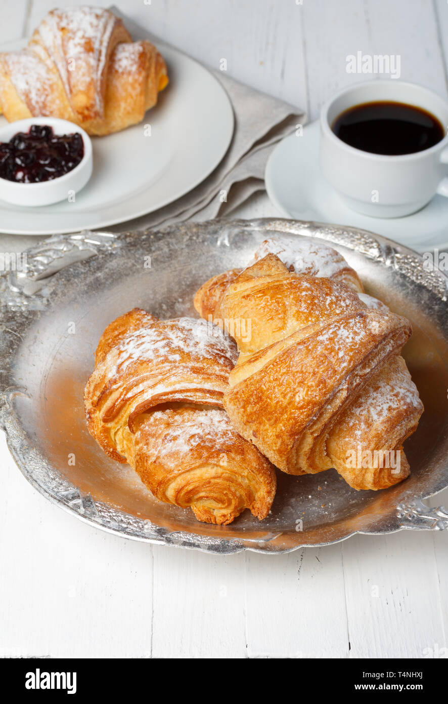 Healthy breakfast homemade croissants hi-res stock photography and ...