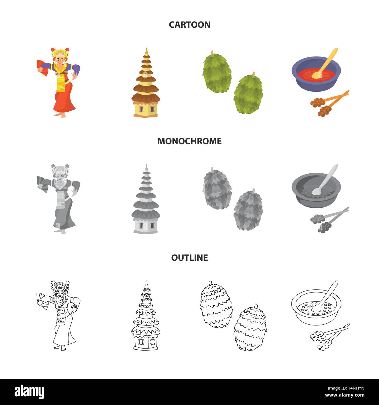 Vector design of and travel symbol. Set of and traditional stock vector ...