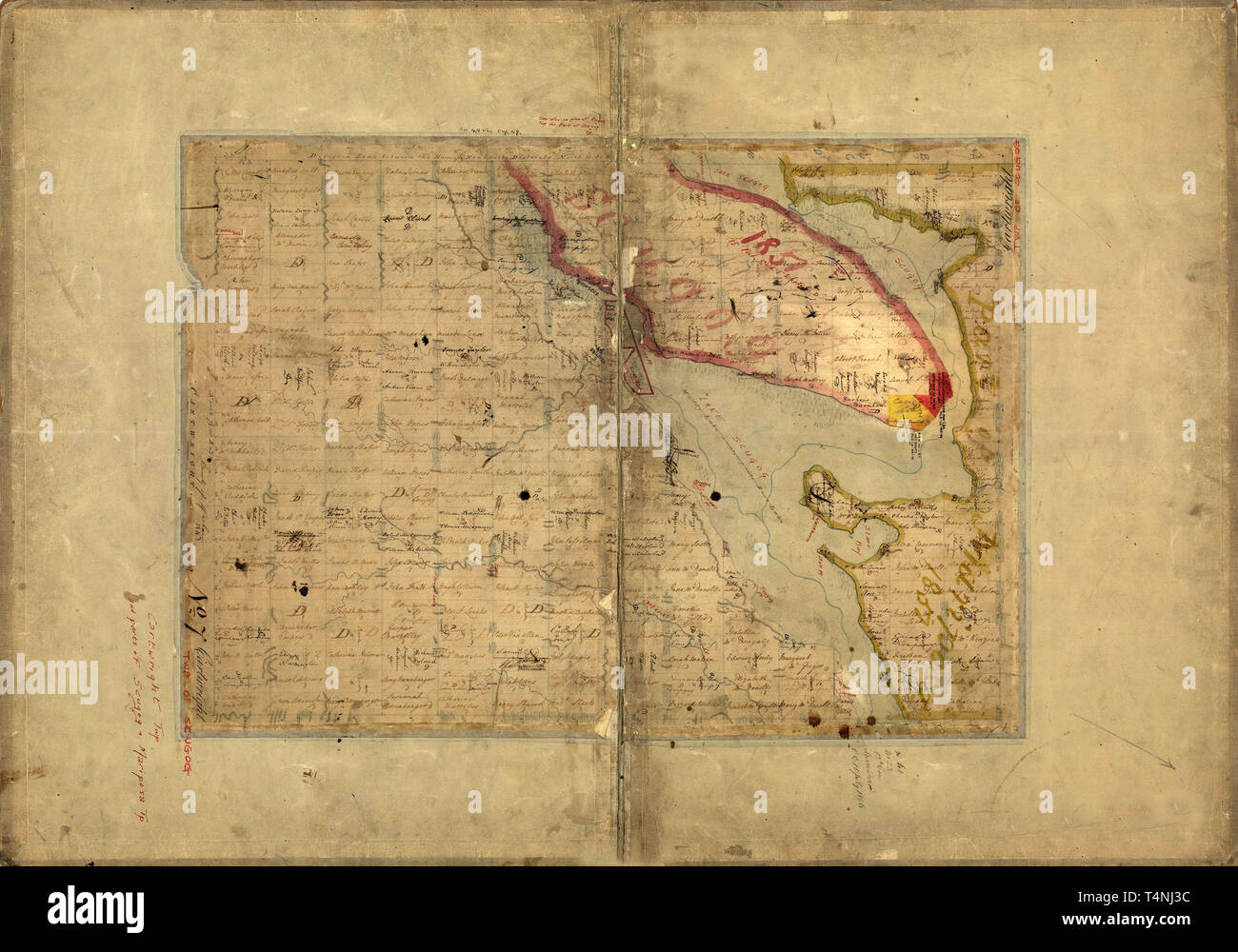 Map Of Lake Scugog Stock Photo - Alamy