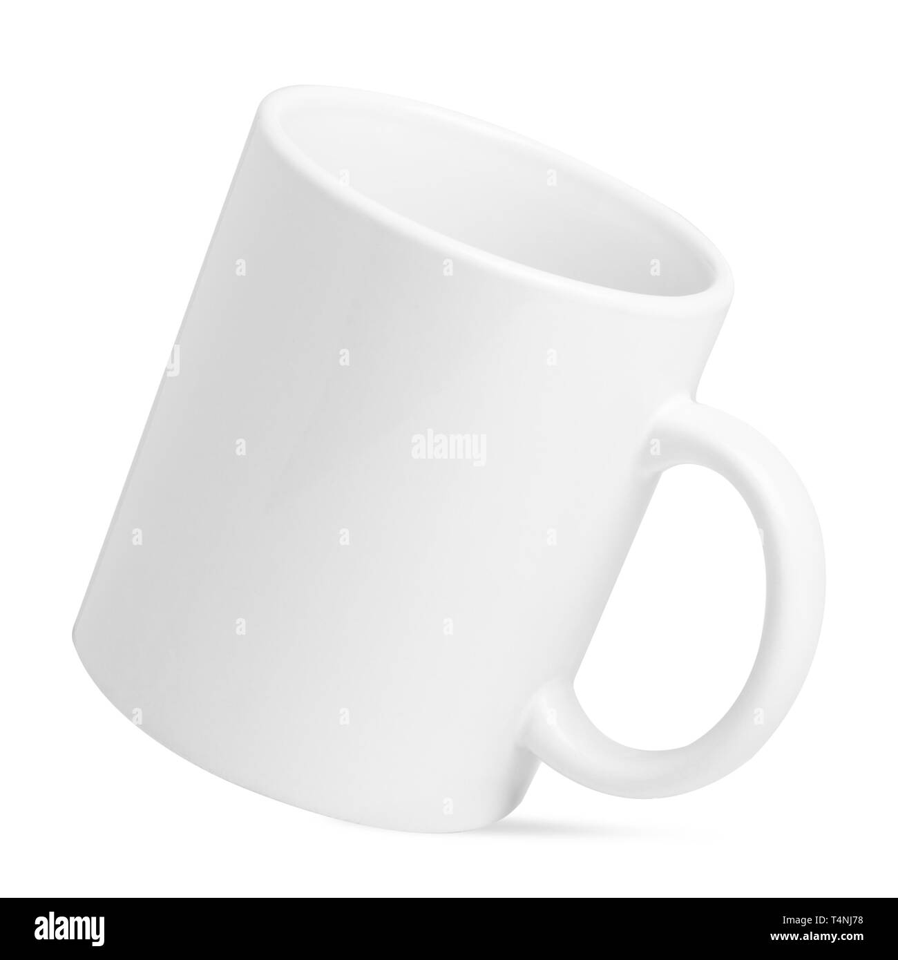 Ceramic empty white mug isolated on white background Stock Photo - Alamy