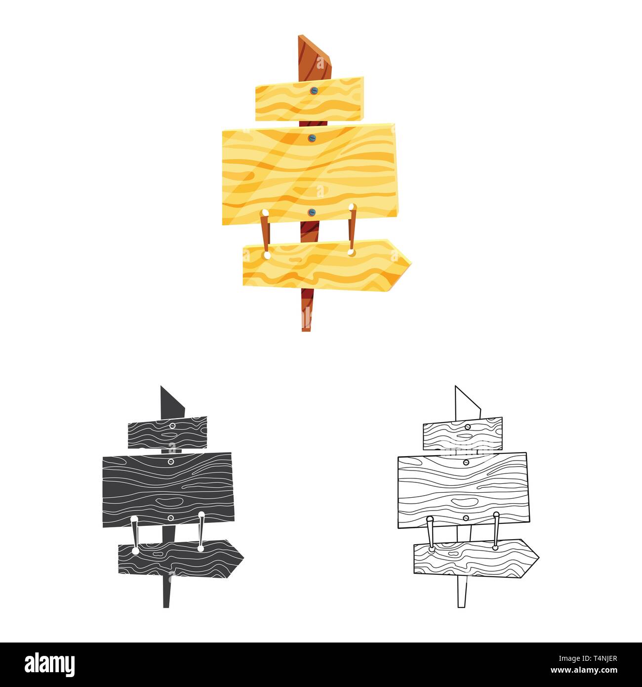 Vector design of signage and sign sign. Set of signage and texture ...