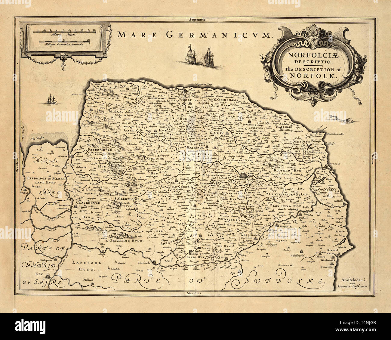 Map of norfolk hi-res stock photography and images - Alamy