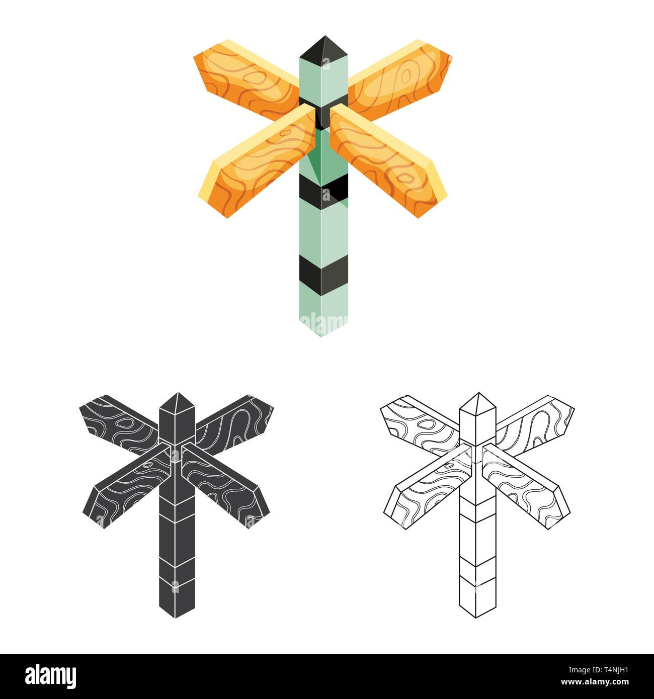 Vector illustration of signage and sign symbol. Collection of signage ...