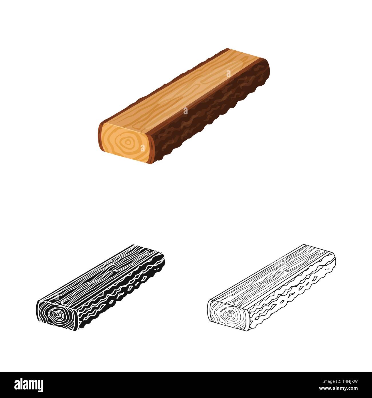 Vector design of timber and deck symbol. Set of timber and lumber ...