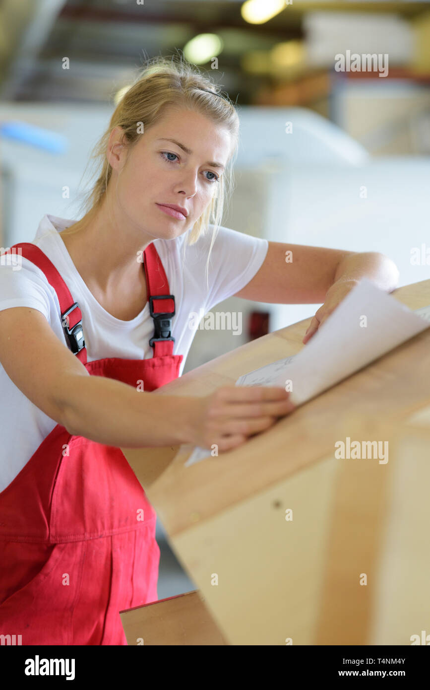 worker in packaging plant Stock Photo - Alamy