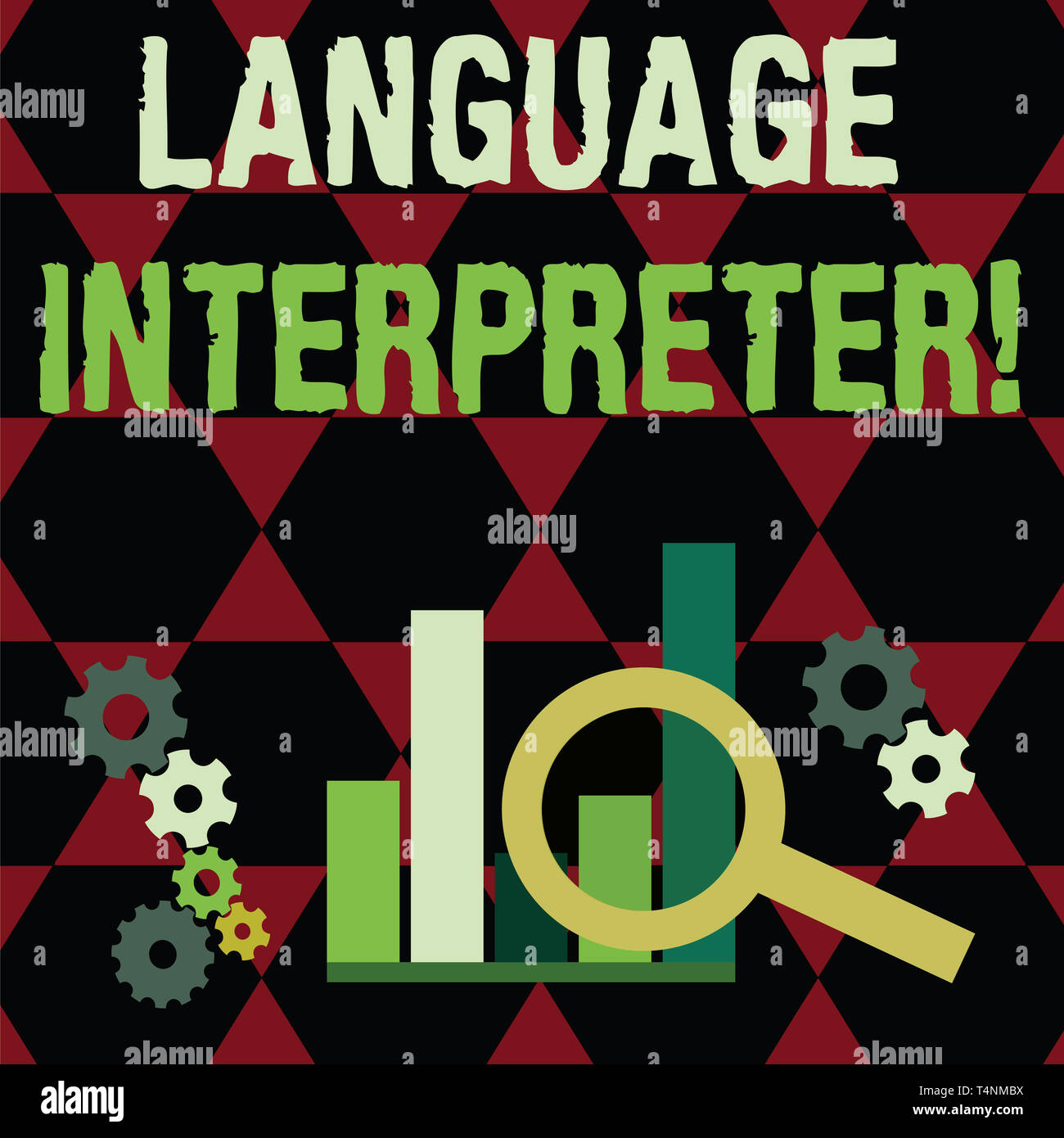 Text sign showing Language Interpreter. Business photo text Convey ...