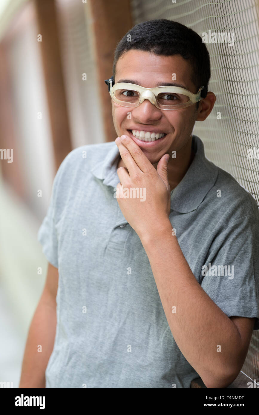 portrait of a a squash player Stock Photo - Alamy
