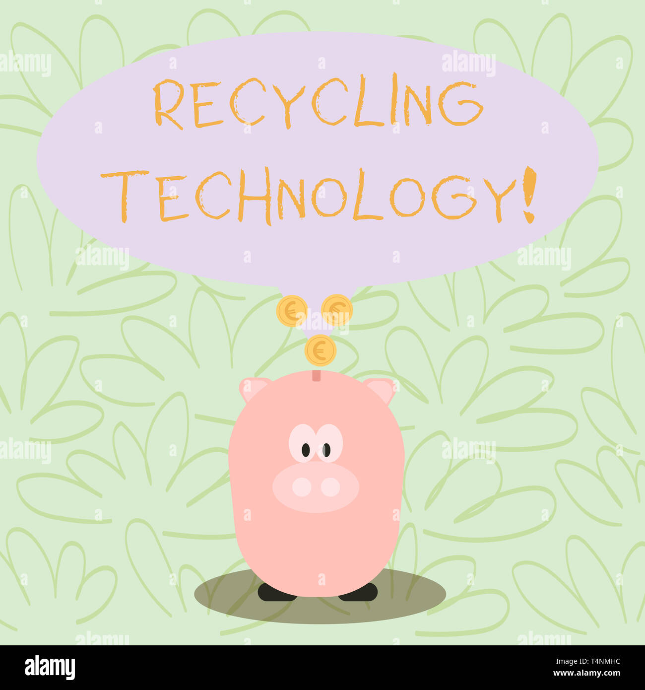 Writing note showing Recycling Technology. Business concept for the ...